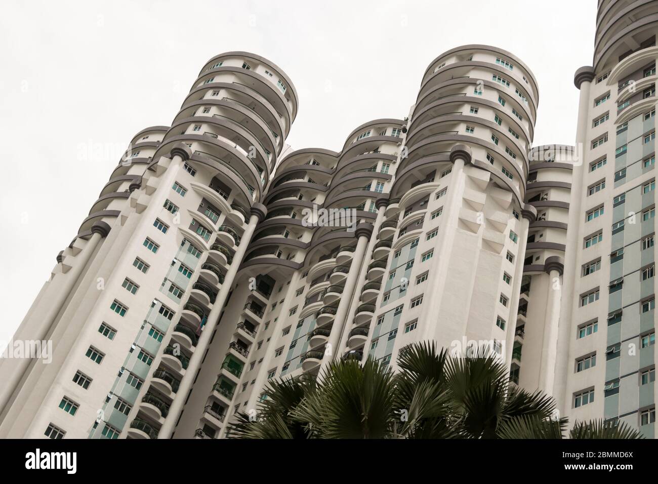 Amazing round building and skyscraper in Kuala Lumpur Stock Photo - Alamy