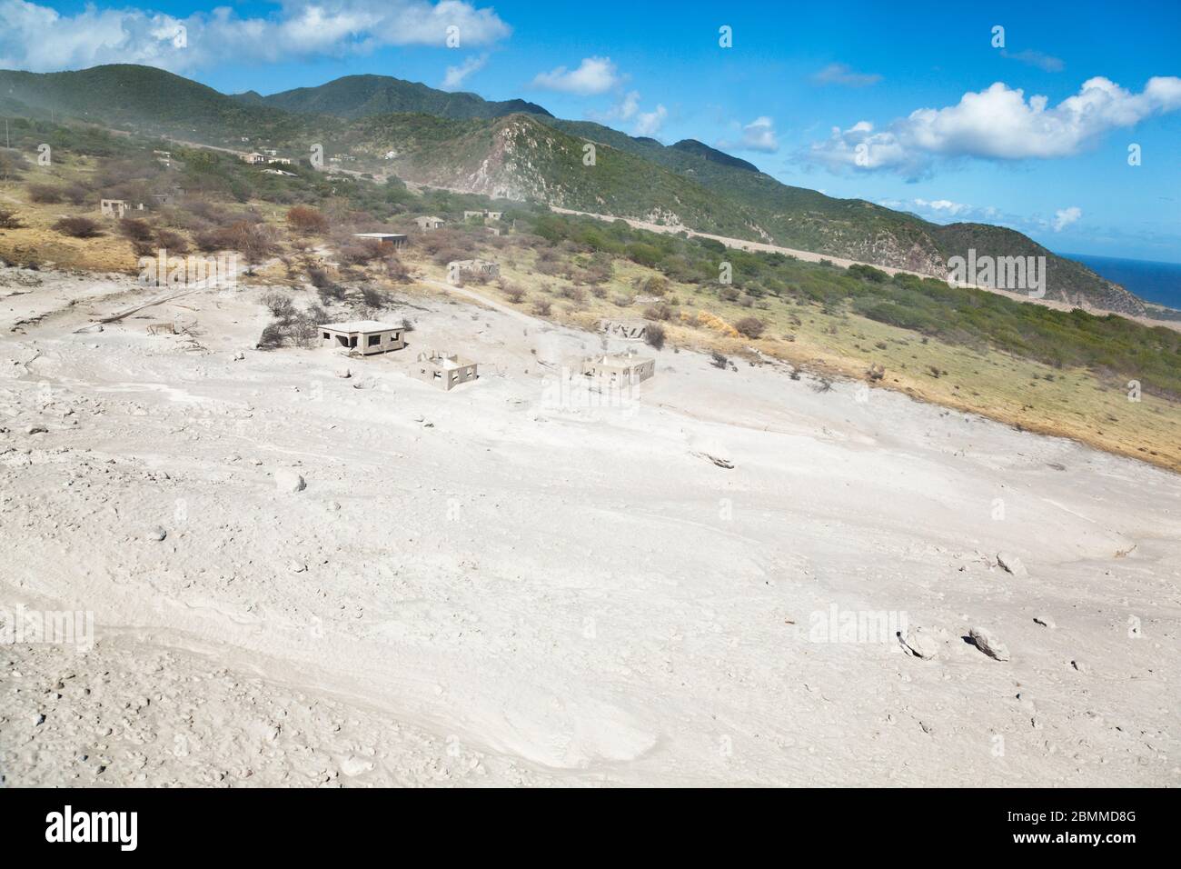 The remains of recent pyroclastic flows of the Soufriere Hills Volcano ...