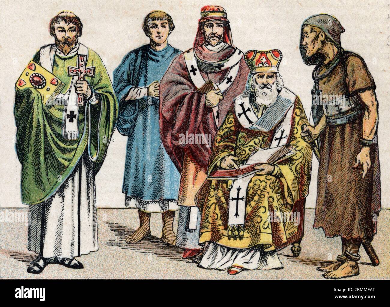 Costumes religieux dans l'Antiquite : de g a d portrait d'un diacre ...