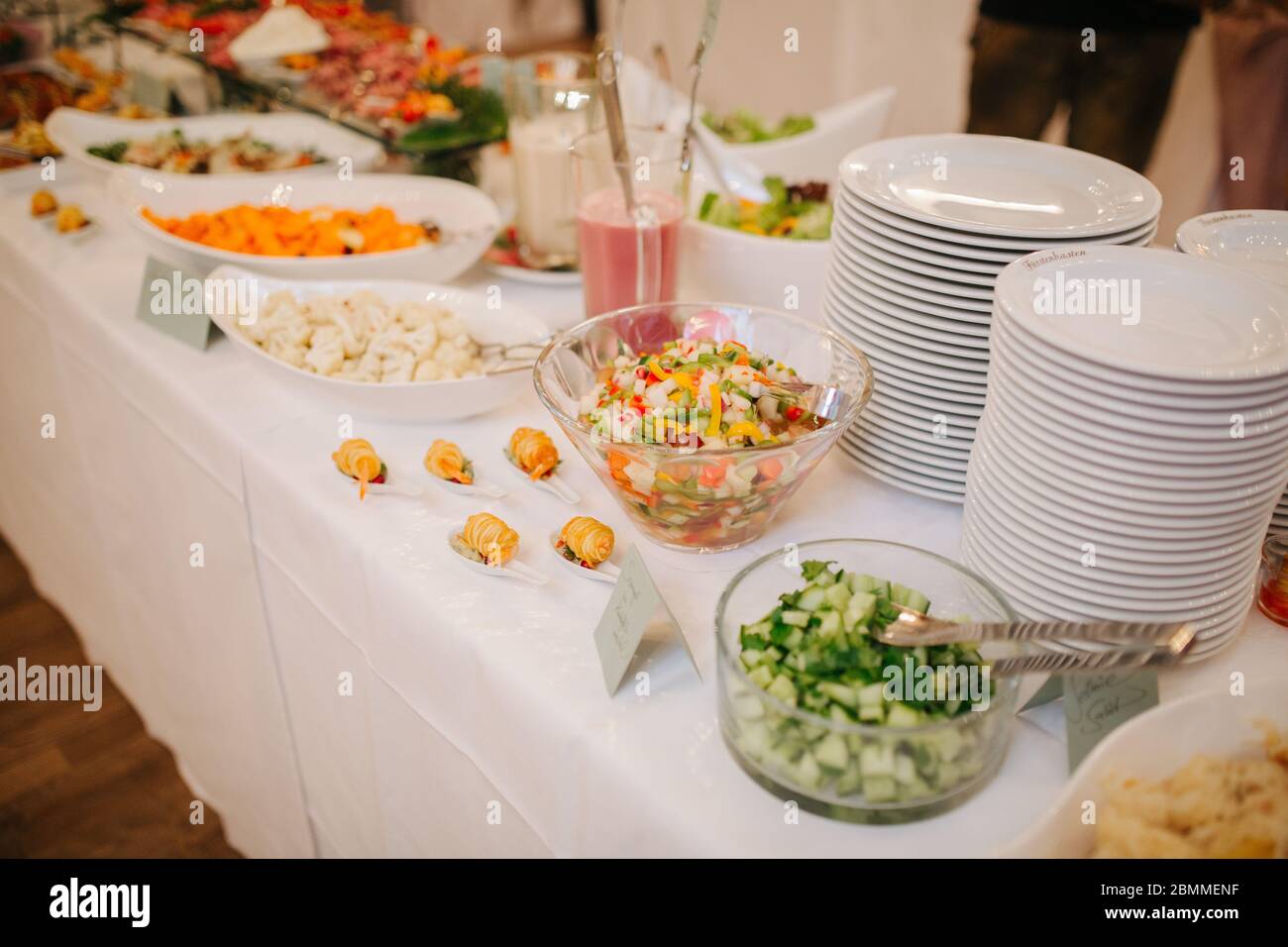 Delicious food at a wedding Stock Photo - Alamy