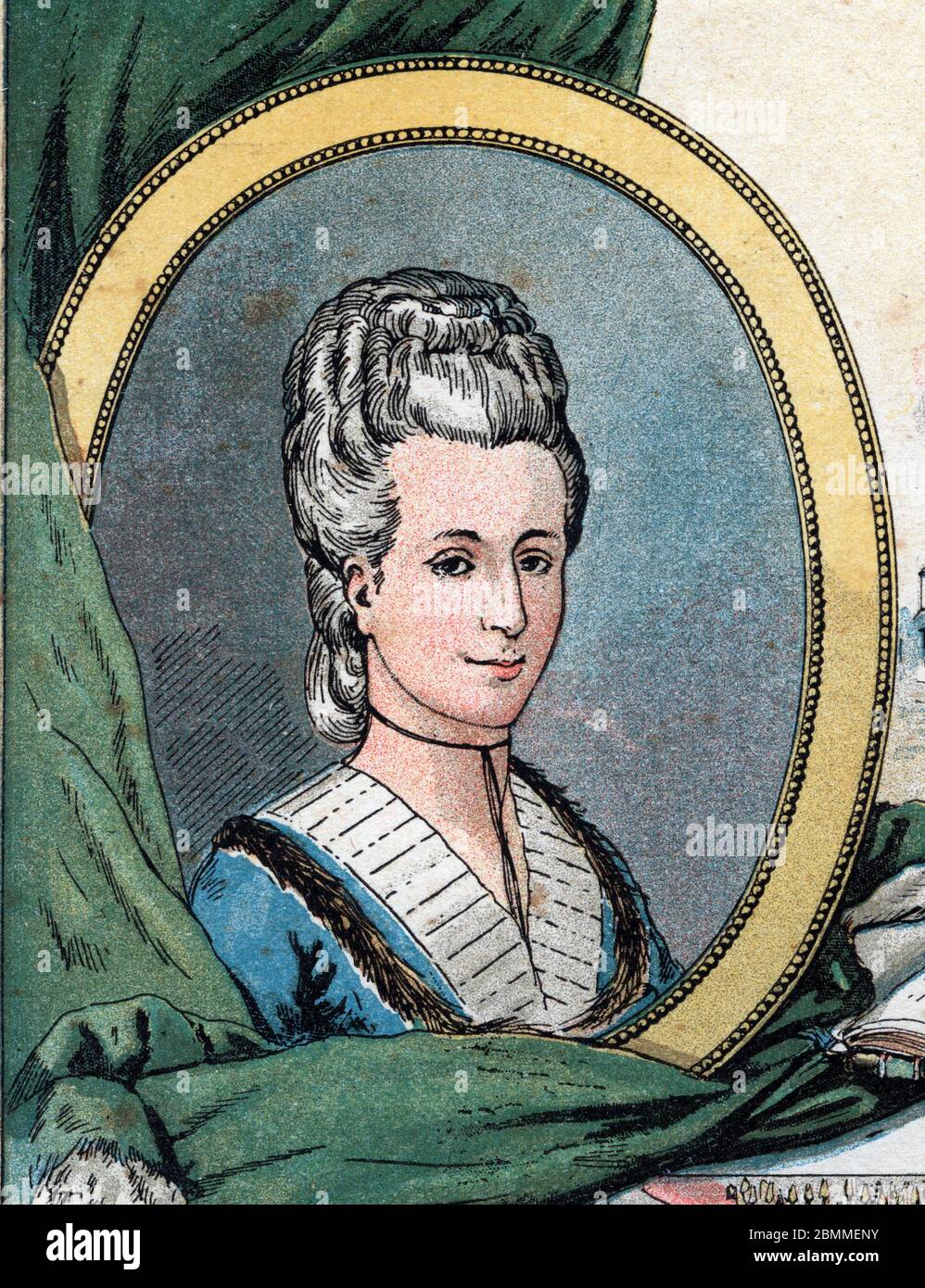 Portrait de Suzanne Curchod, Madame Necker (1737-1794) femmes de ...