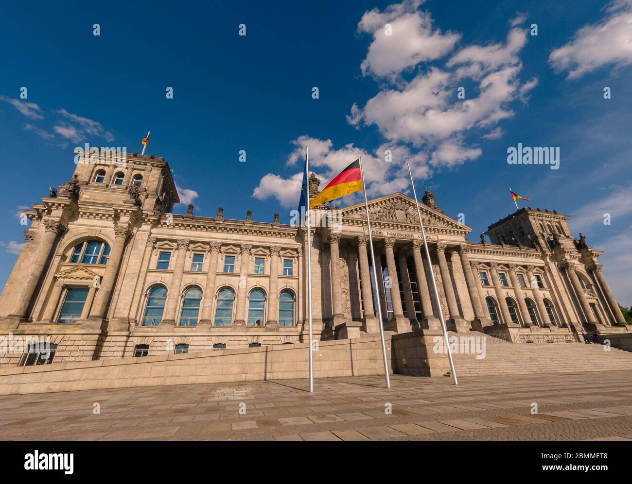 The famous Reichstag building, seat of the German Parliament (Deutscher ...