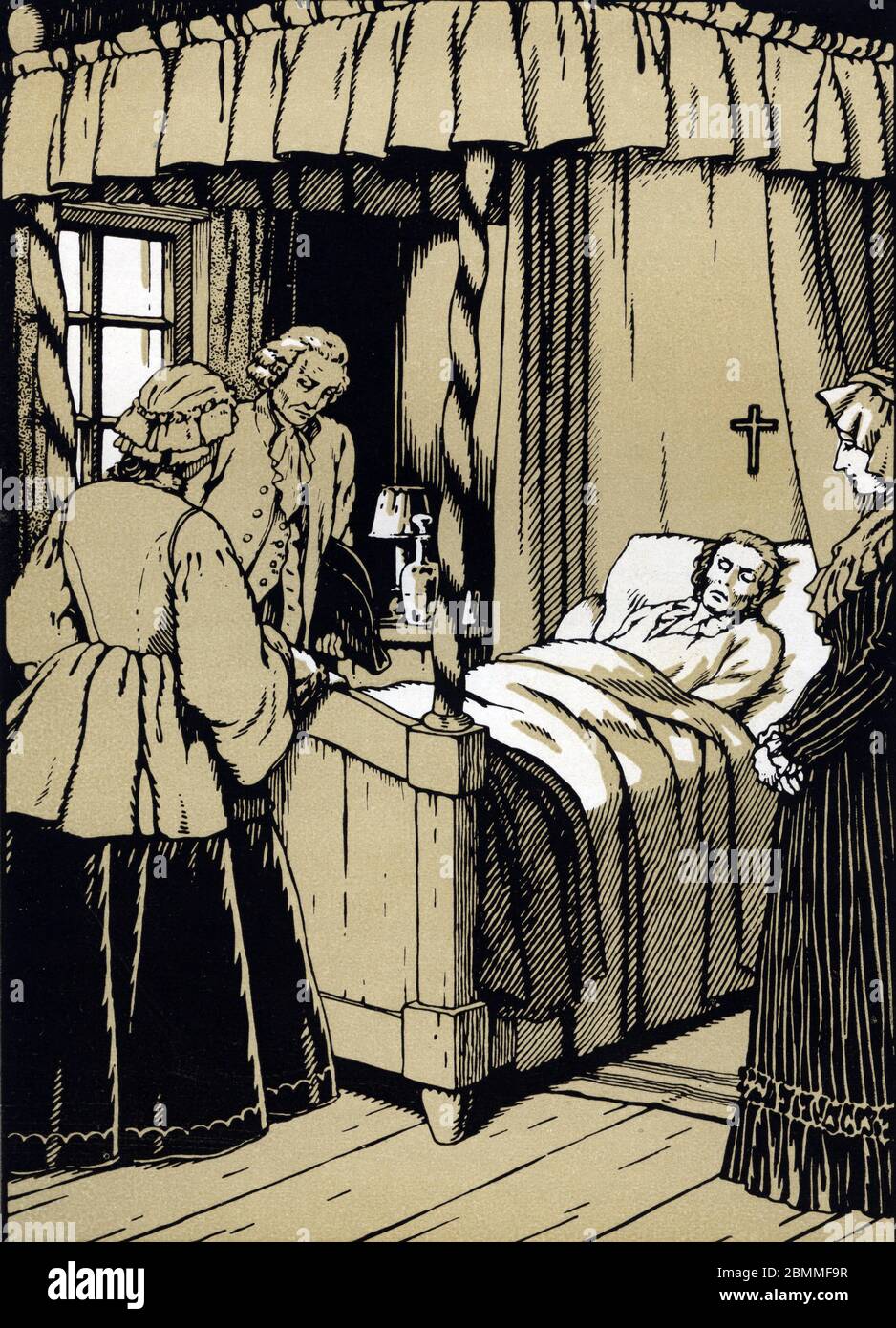 "La mort de Joseph Francois Dupleix (Joseph-Francois) (1697-1763 ...