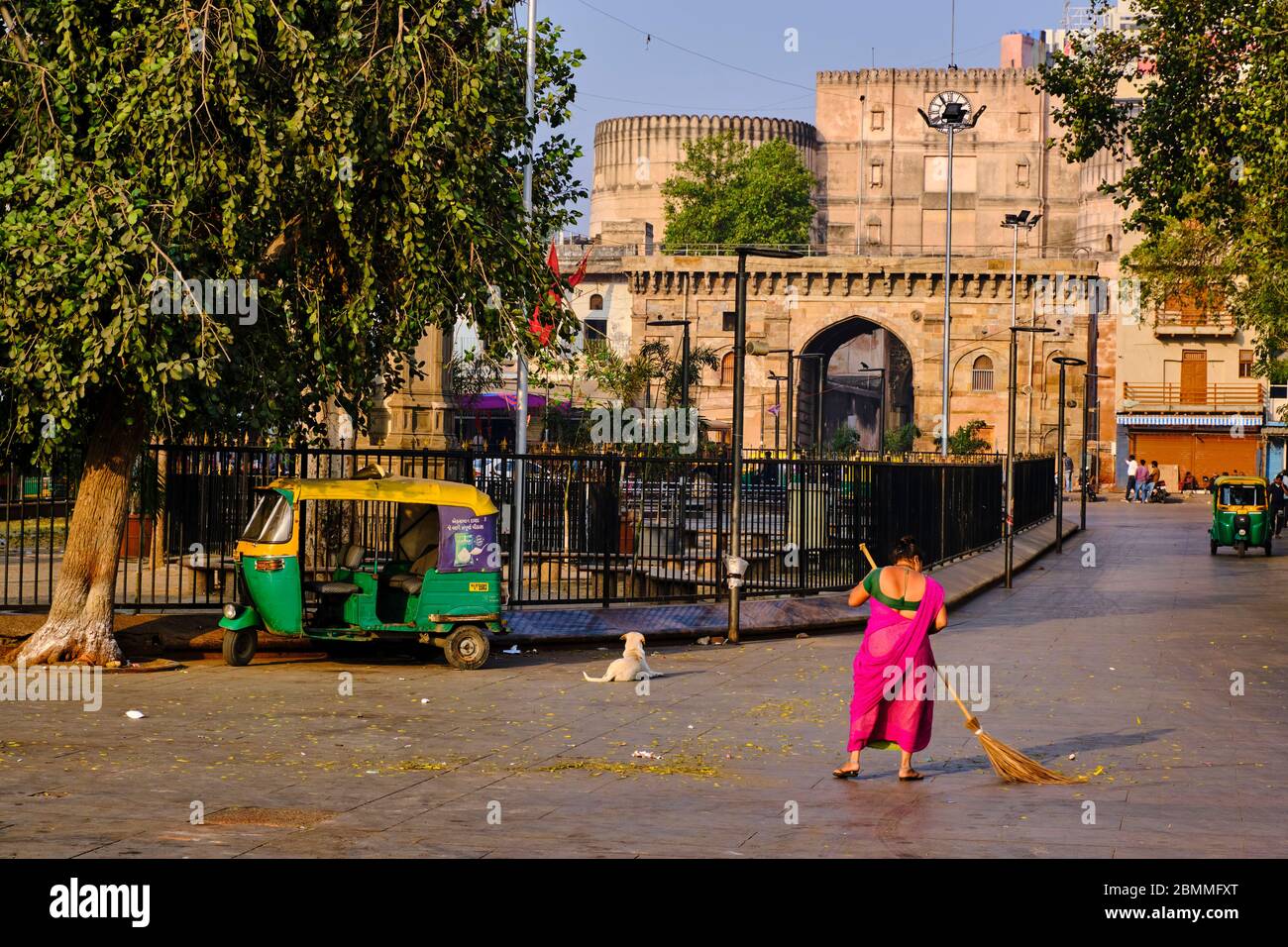 India, Gujarat, Ahmedabad, Unesco World Heritage city, Bhadra fort ...