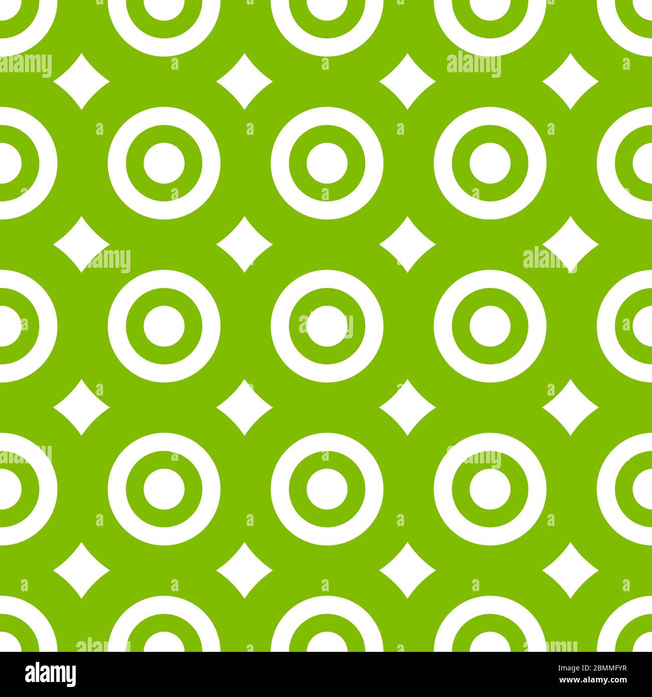 abstract green circles seamless pattern background with circular lines ...