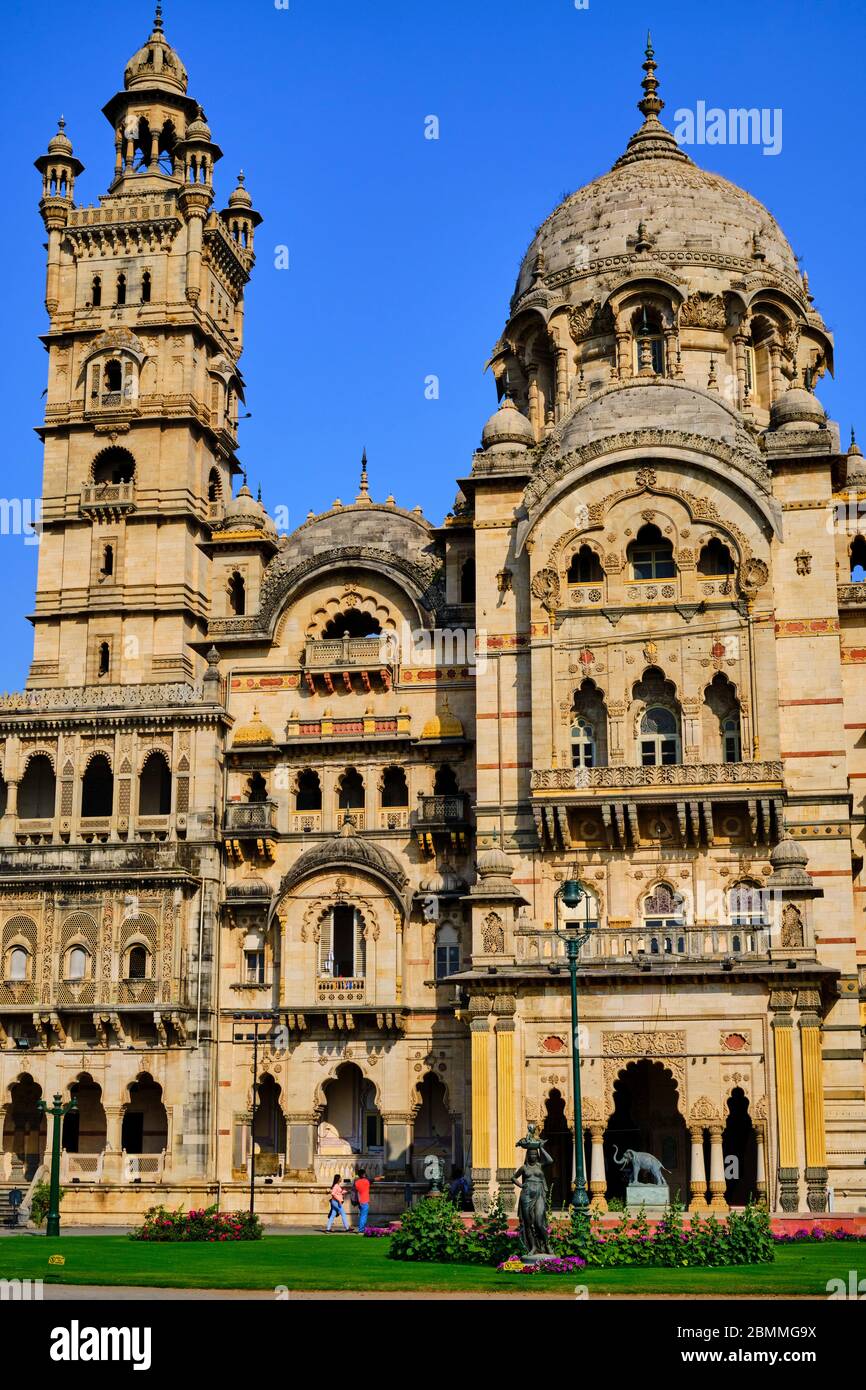 India, Gujarat, Baroda or Vadodara, Lakshmi Vilas Palace built in 1890 ...