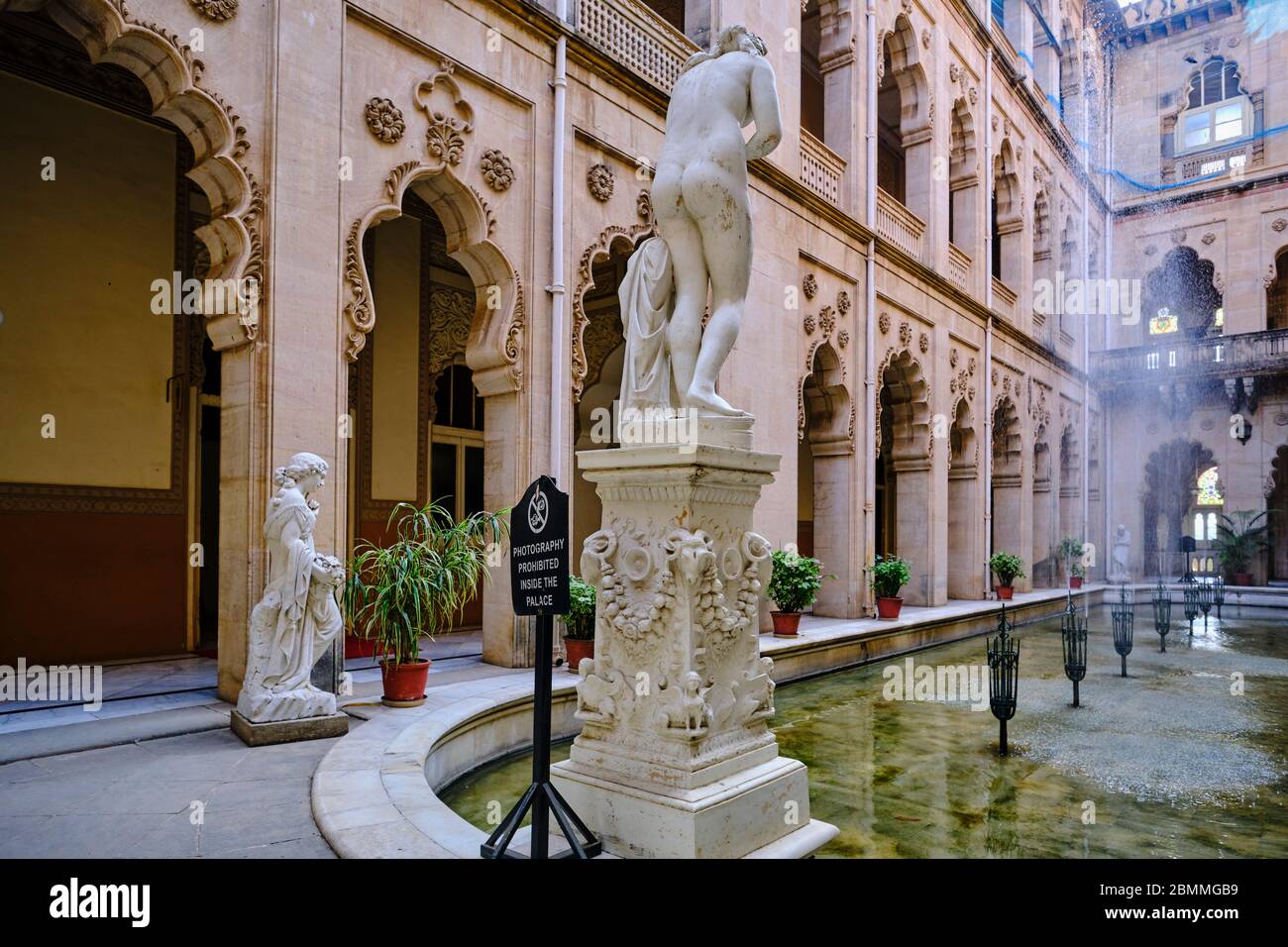 India, Gujarat, Baroda or Vadodara, Lakshmi Vilas Palace built in 1890 ...