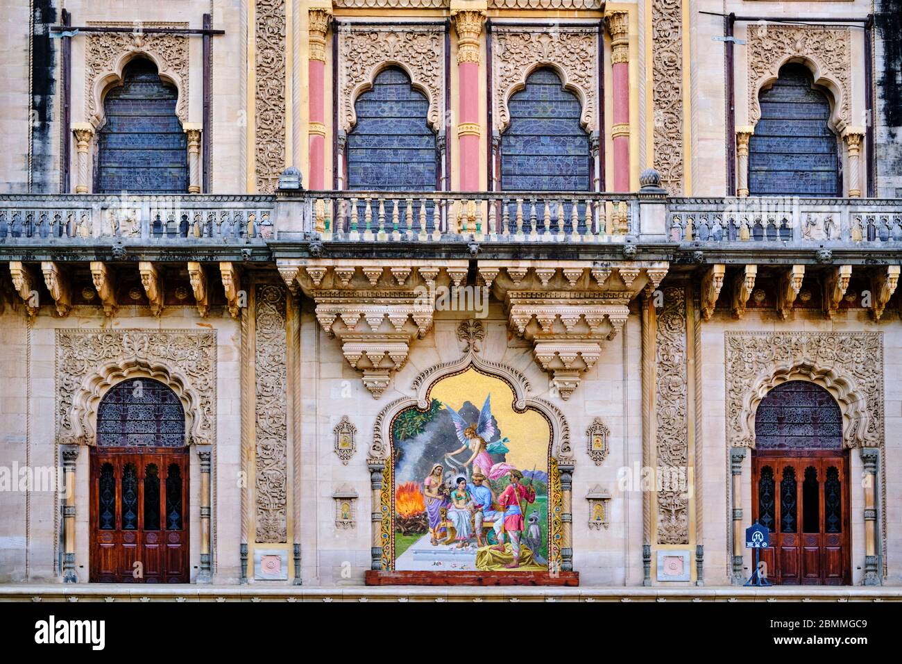 India, Gujarat, Baroda or Vadodara, Lakshmi Vilas Palace built in 1890 ...