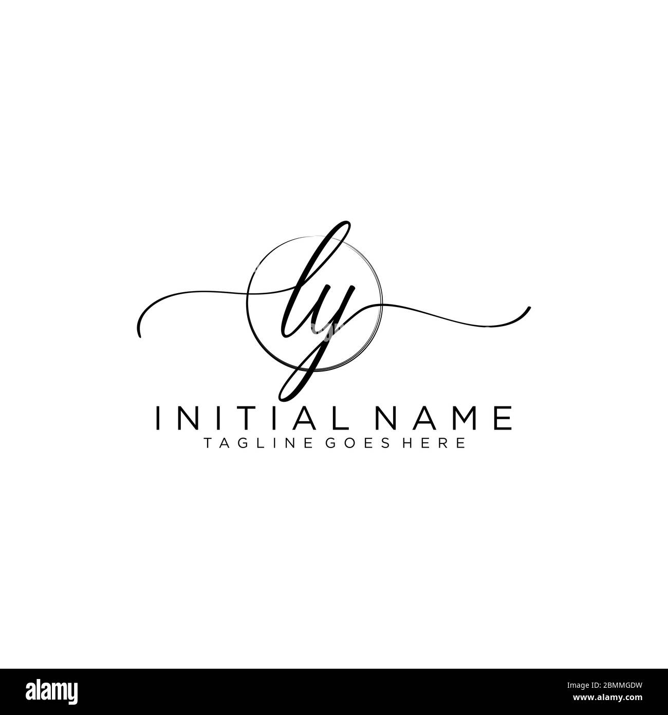 Ly initials logo hi-res stock photography and images - Alamy