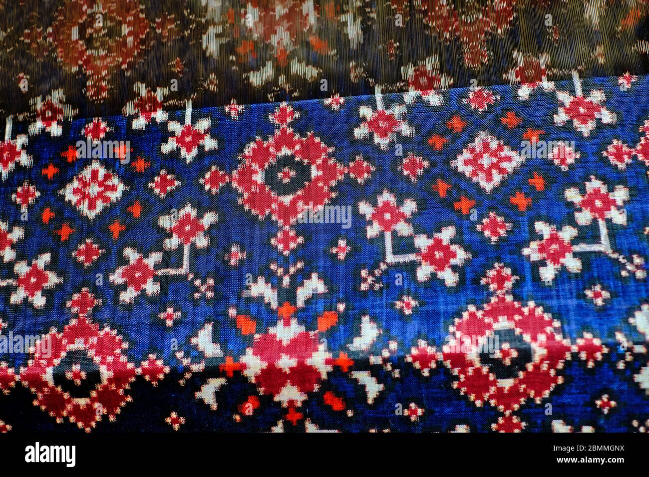 India, Gujarat, Patan, Patan Patola heritage, weaving of falous Patola ...