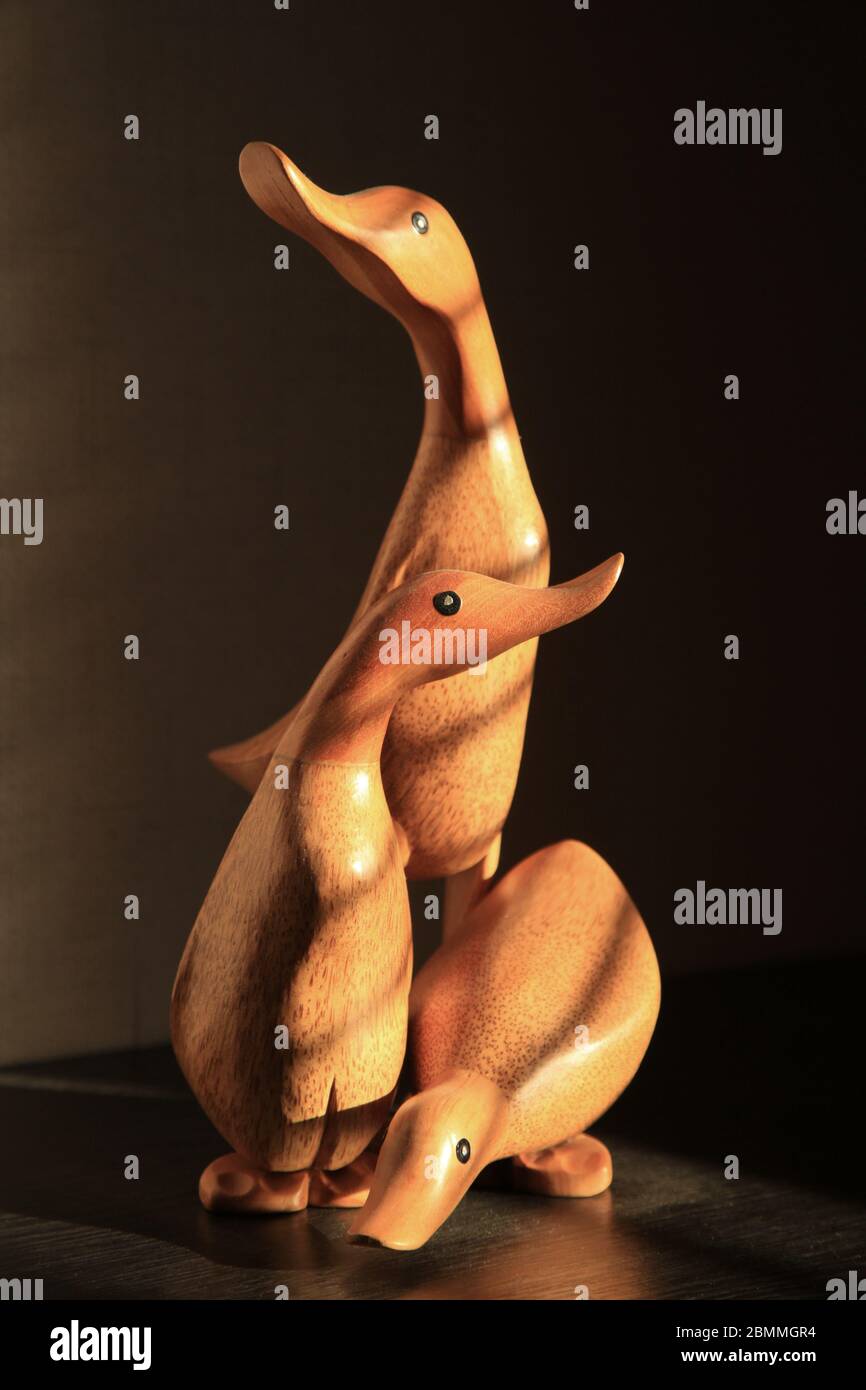 Hand crafted dcuk Ducks Stock Photo - Alamy