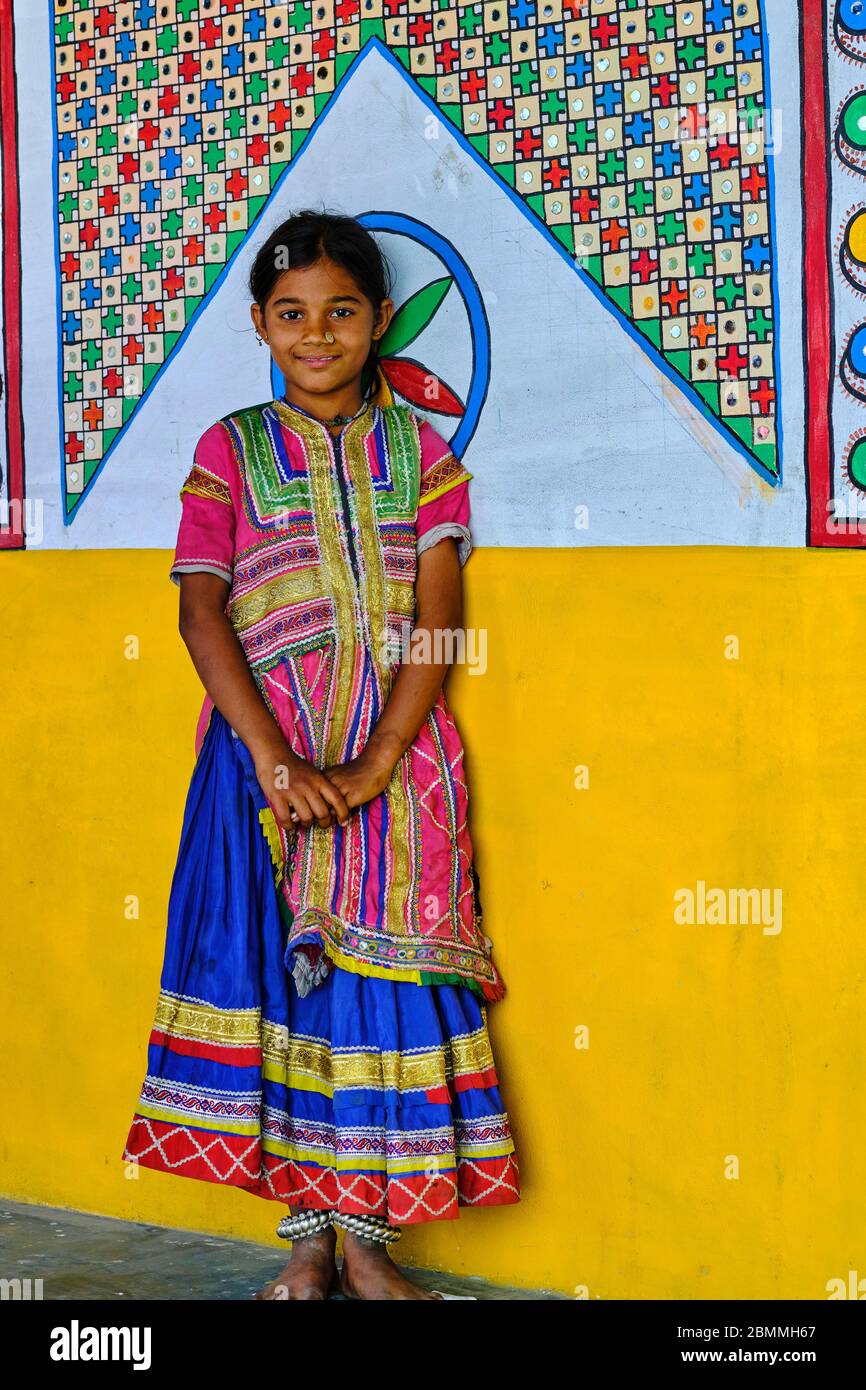 India, Gujarat, Kutch, Hodka village, Meghwal ethnic group Stock Photo ...