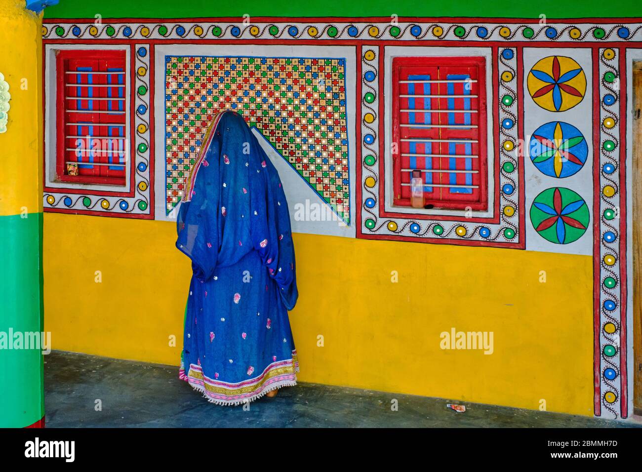 India, Gujarat, Kutch, Hodka village, Meghwal ethnic group Stock Photo ...