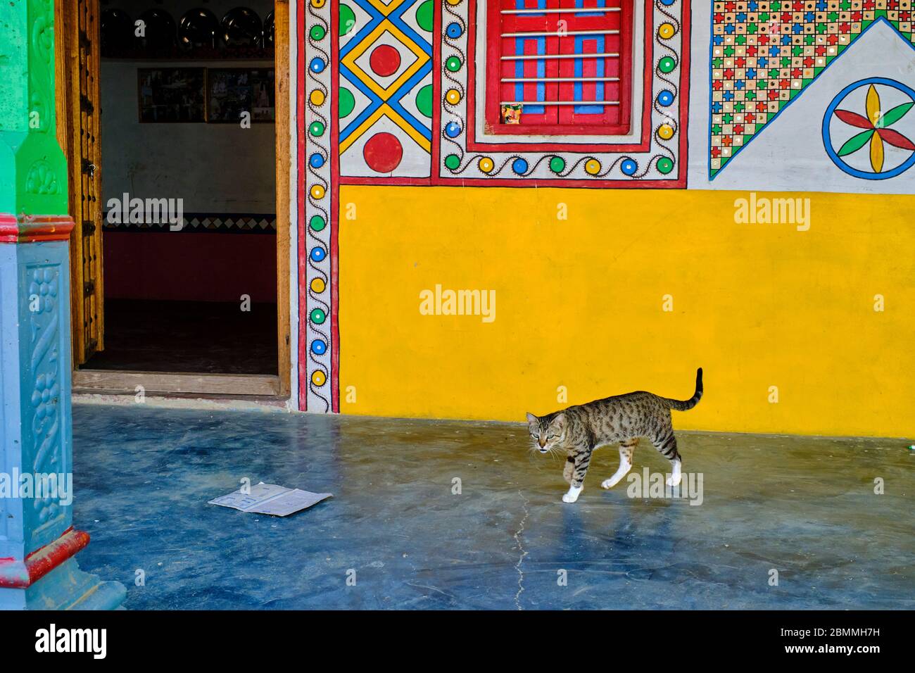India, Gujarat, Kutch, Hodka village, Meghwal ethnic group Stock Photo ...