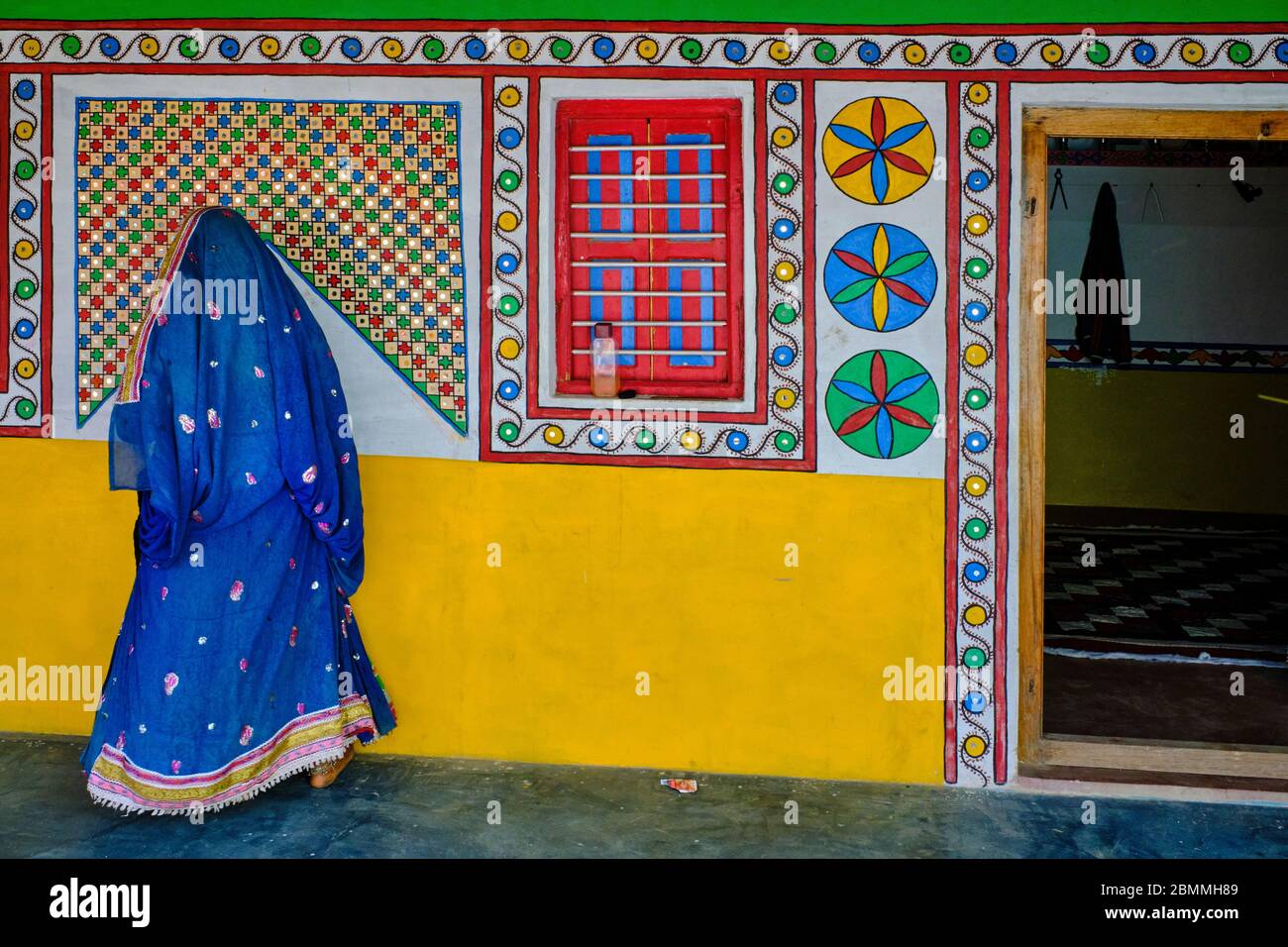 India, Gujarat, Kutch, Hodka village, Meghwal ethnic group Stock Photo ...