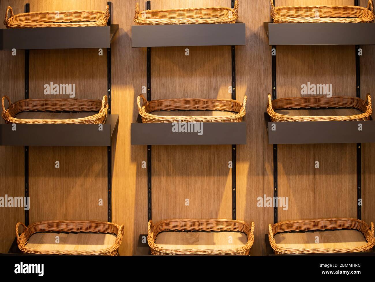 Empty modern bakery shop opening soon after quarantine Stock Photo - Alamy