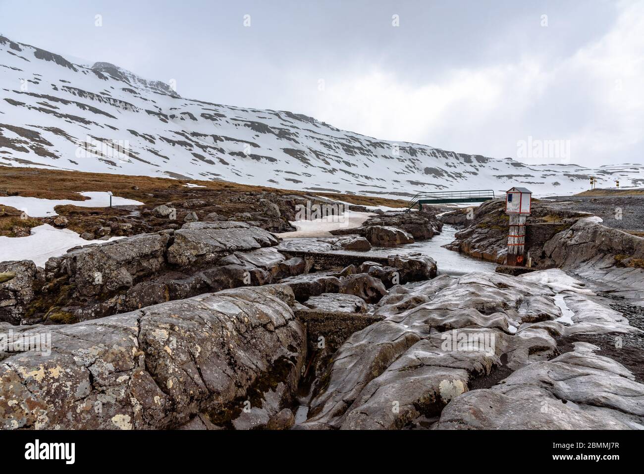The water level monitoring station by the Monument to Þorbjörn ...