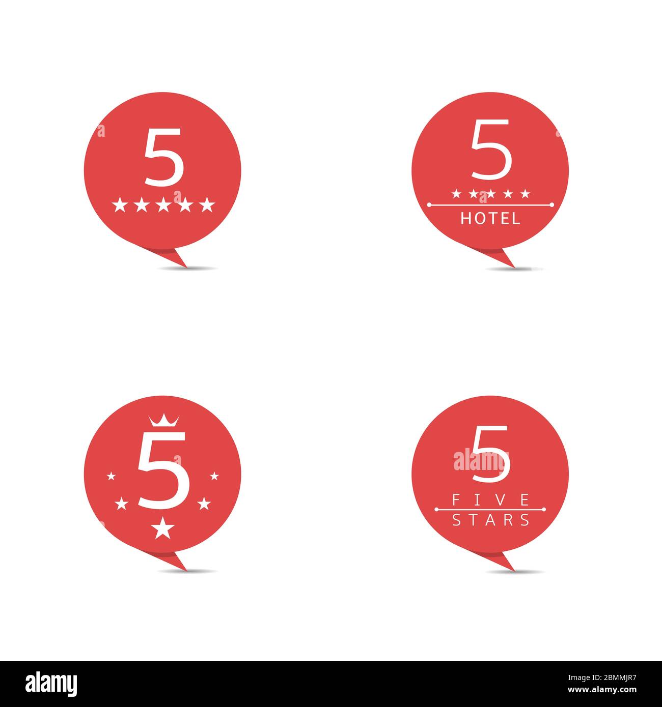 Five star badge set Stock Vector Image & Art - Alamy