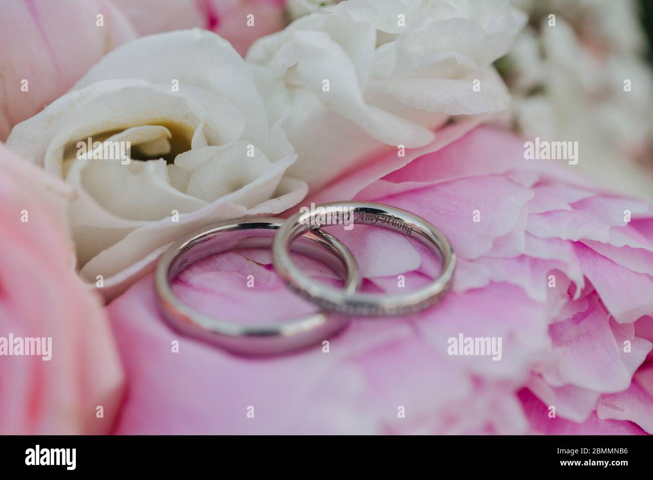 wedding rings close up Stock Photo - Alamy