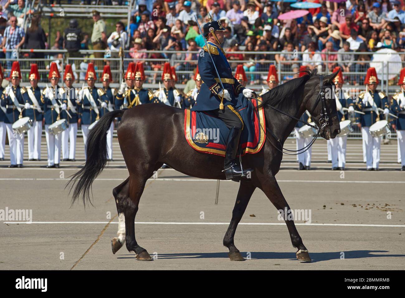 Members of the Chilean Army march past during the annual military ...