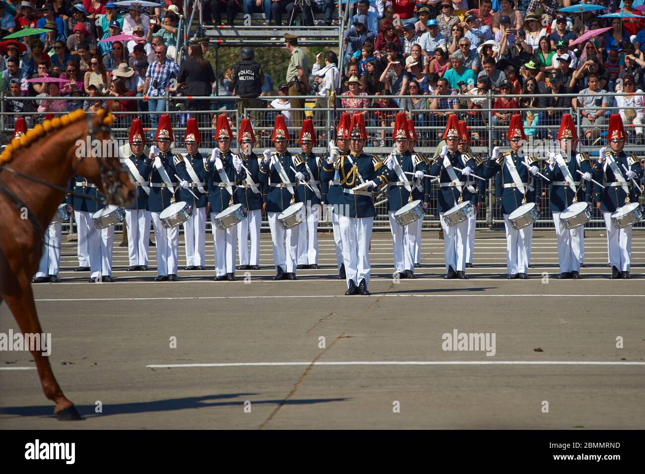Members of the Chilean Army march past during the annual military ...