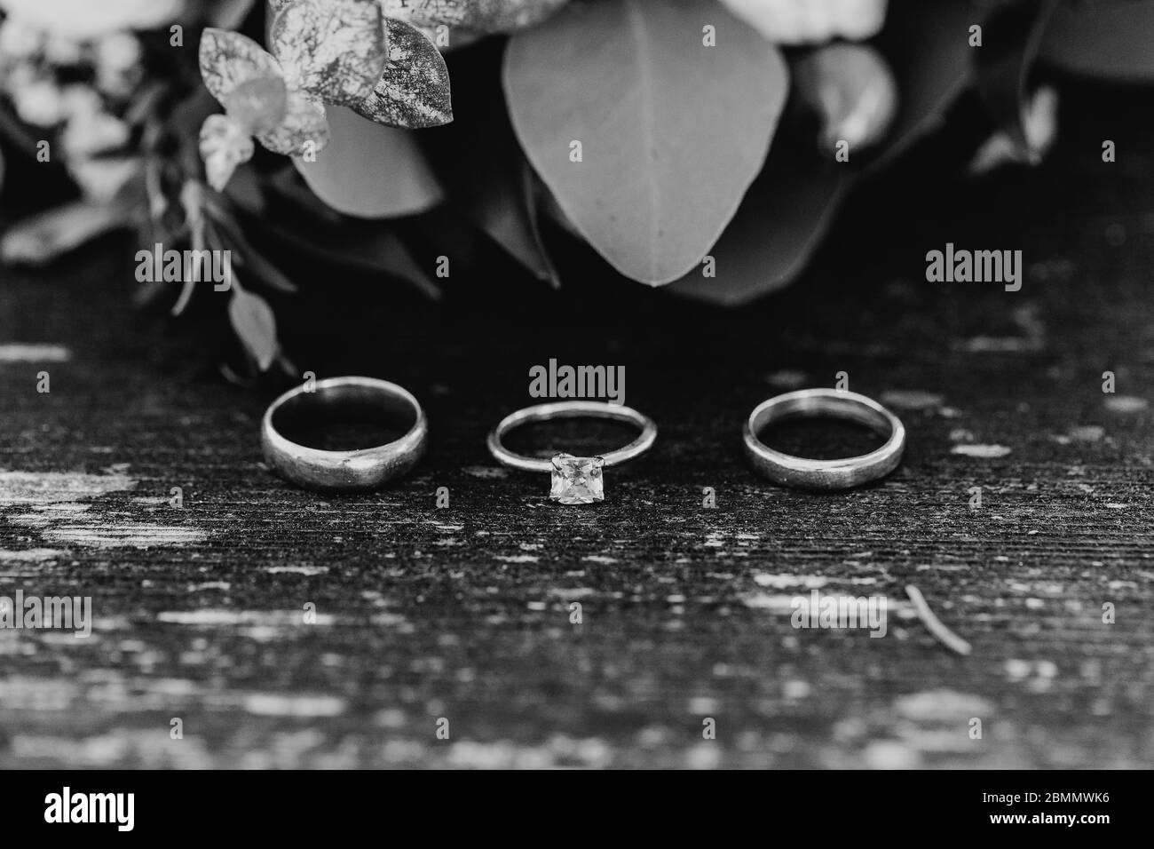 wedding rings close up Stock Photo - Alamy