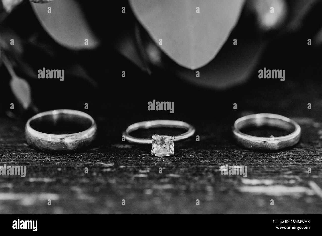 wedding rings close up Stock Photo - Alamy