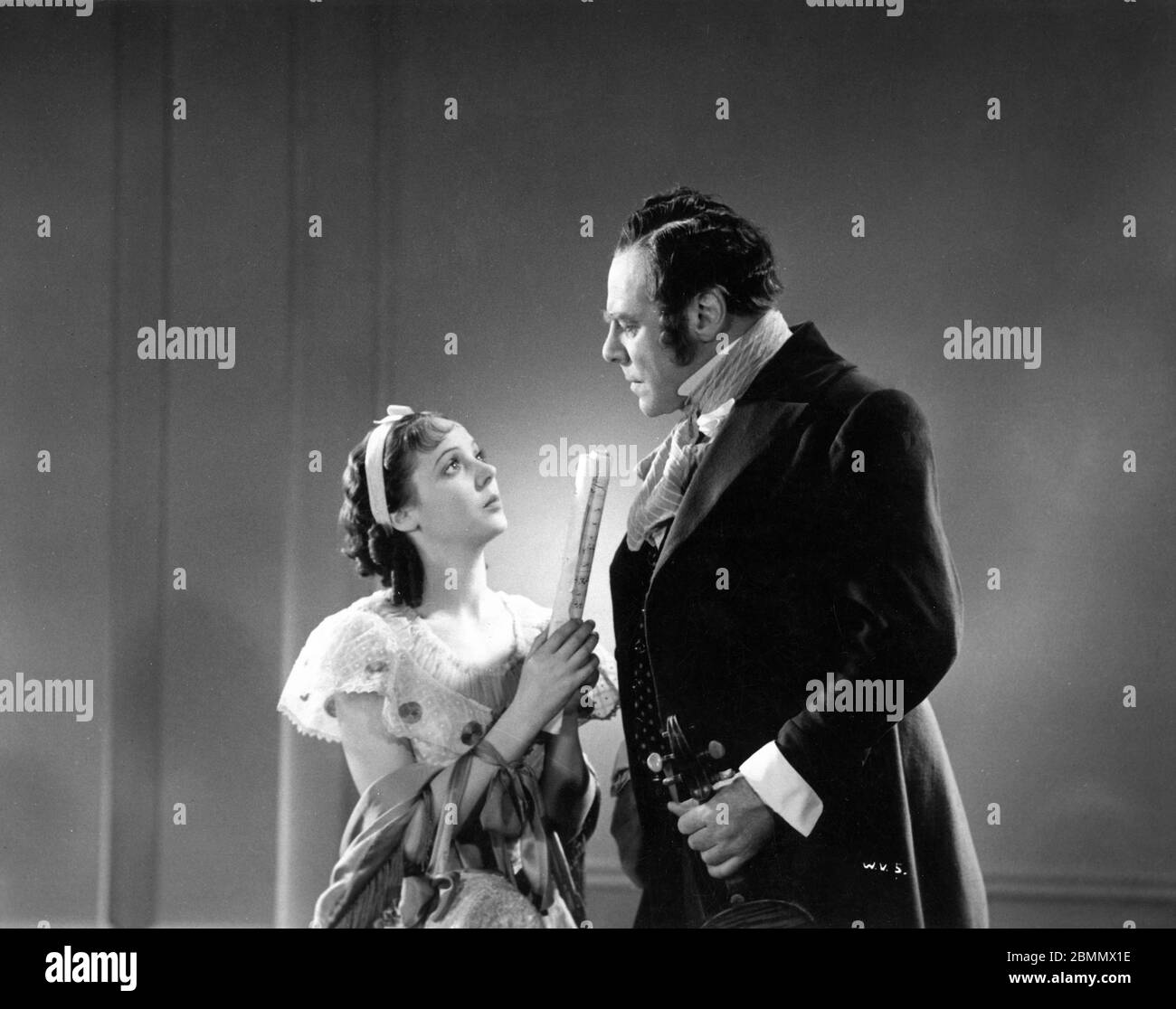 JESSIE MATTHEWS as Resi Ebezeder and EDMUND GWENN as Johann Strauss the ...