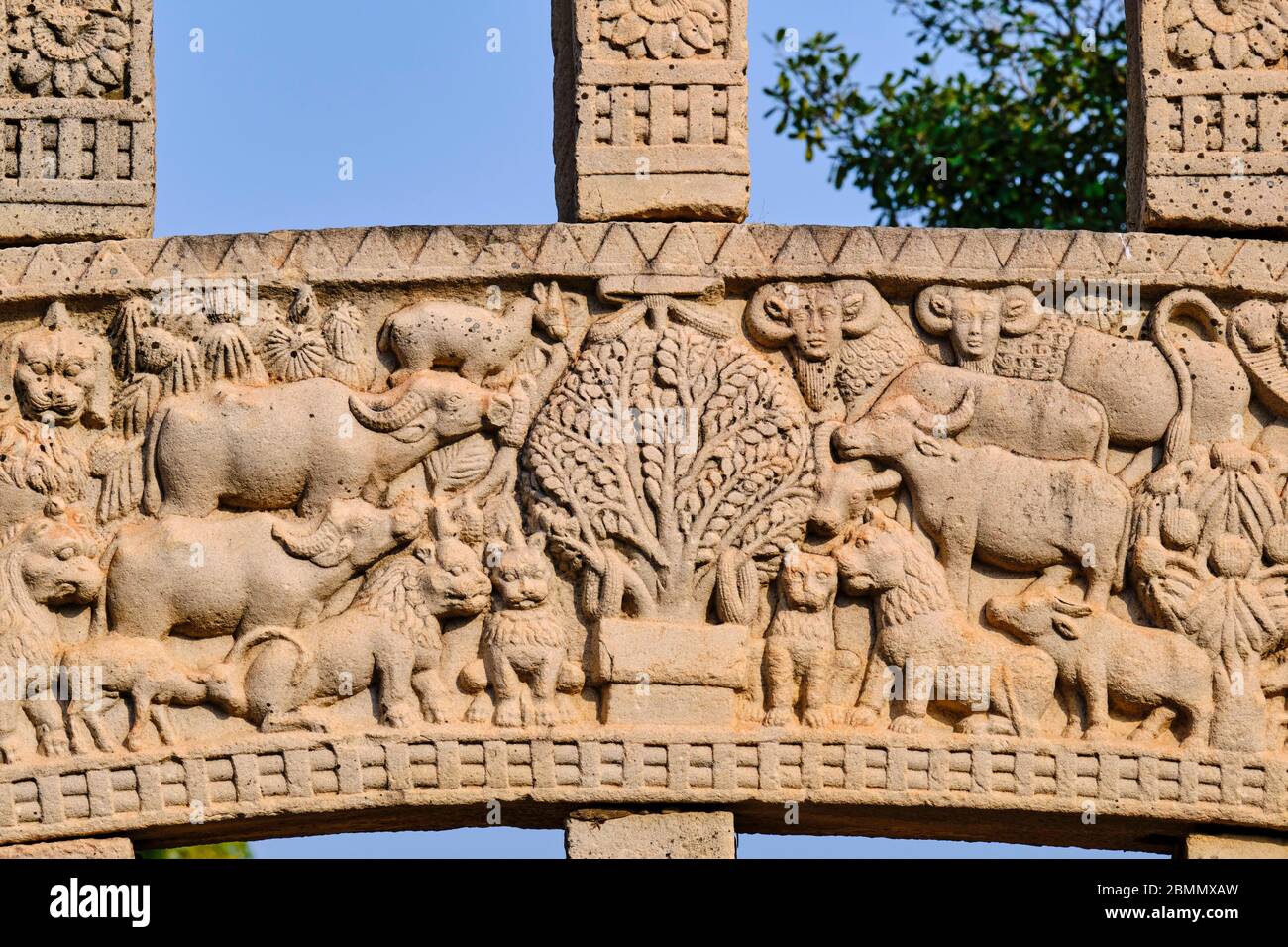 India, Madhya Pradesh state, Sanchi, Buddhist monuments listed as World ...