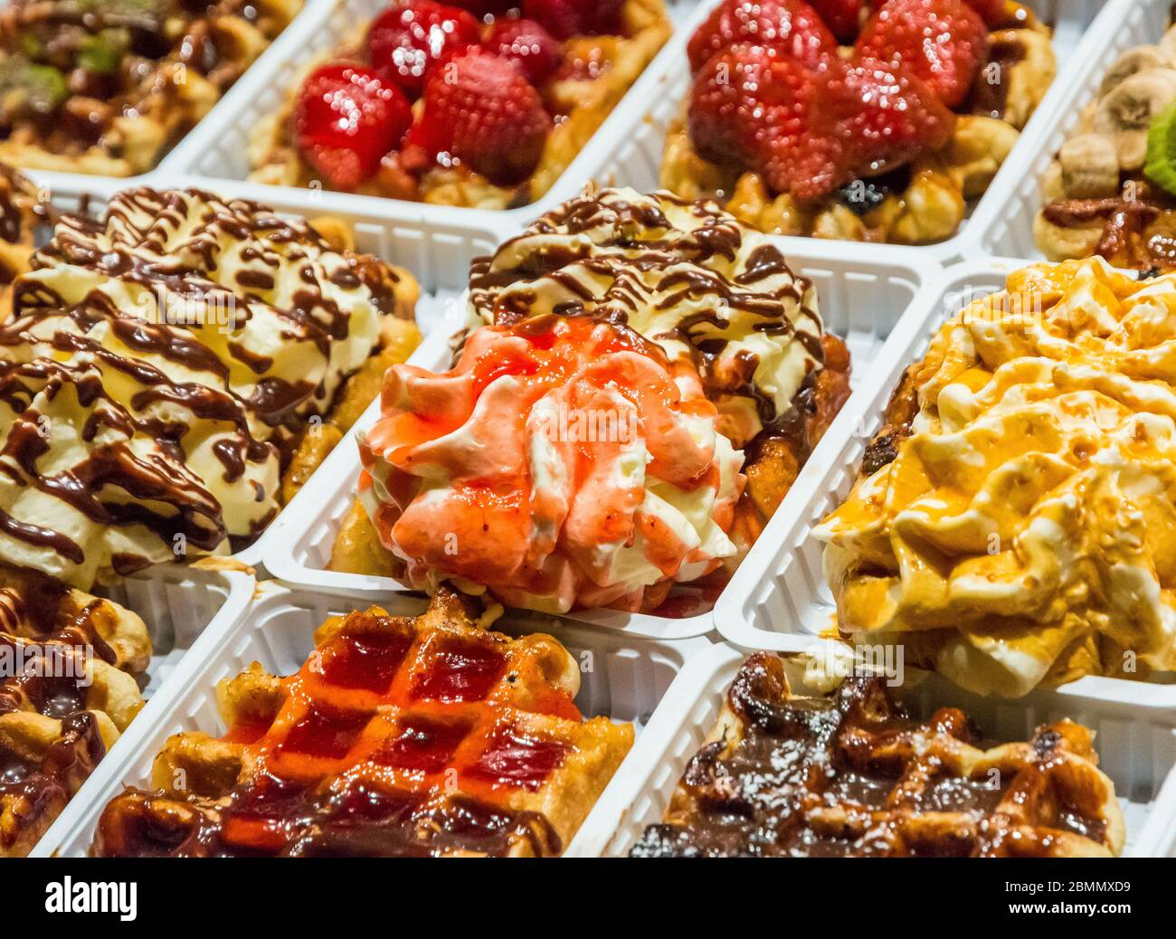 Brussels waffle hi-res stock photography and images - Alamy