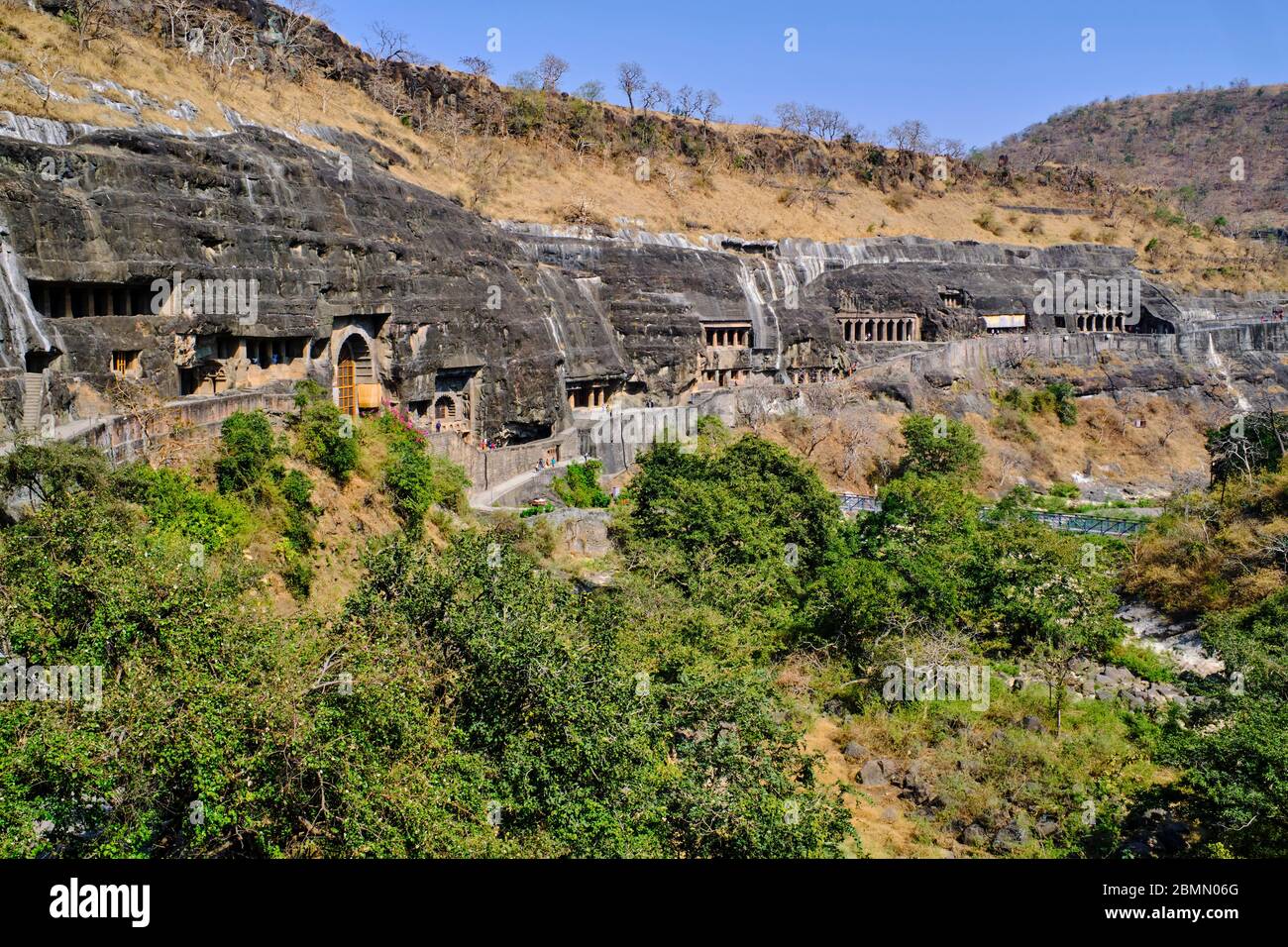 India, Maharashtra, Ajanta cave temple, Unesco World Heritage Stock ...