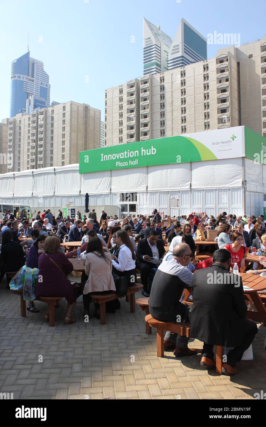 Scene at 'Arab Health 2020' trade show for the global healthcare ...