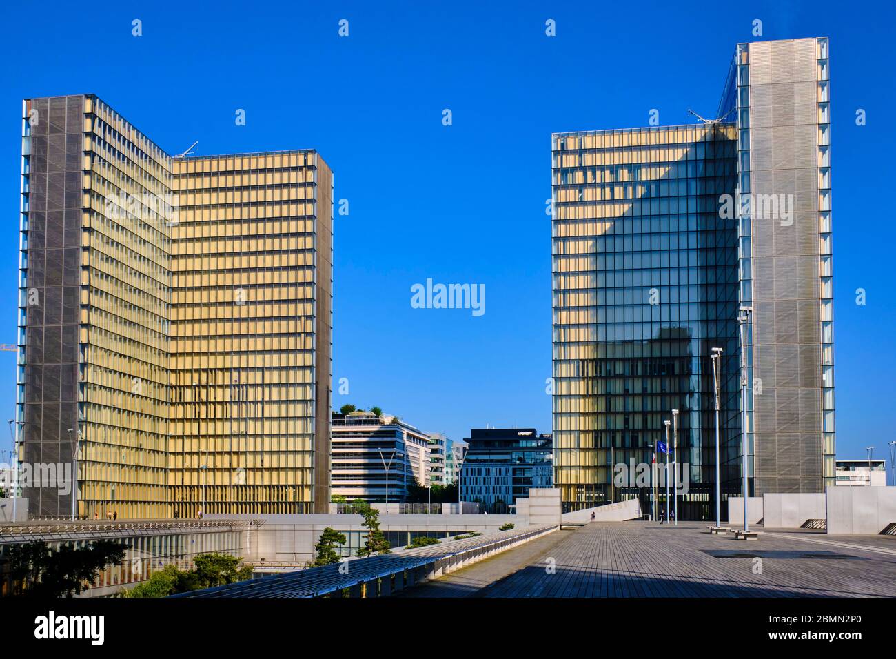 France, Paris, National Library of France (BNF) of architect Dominique ...