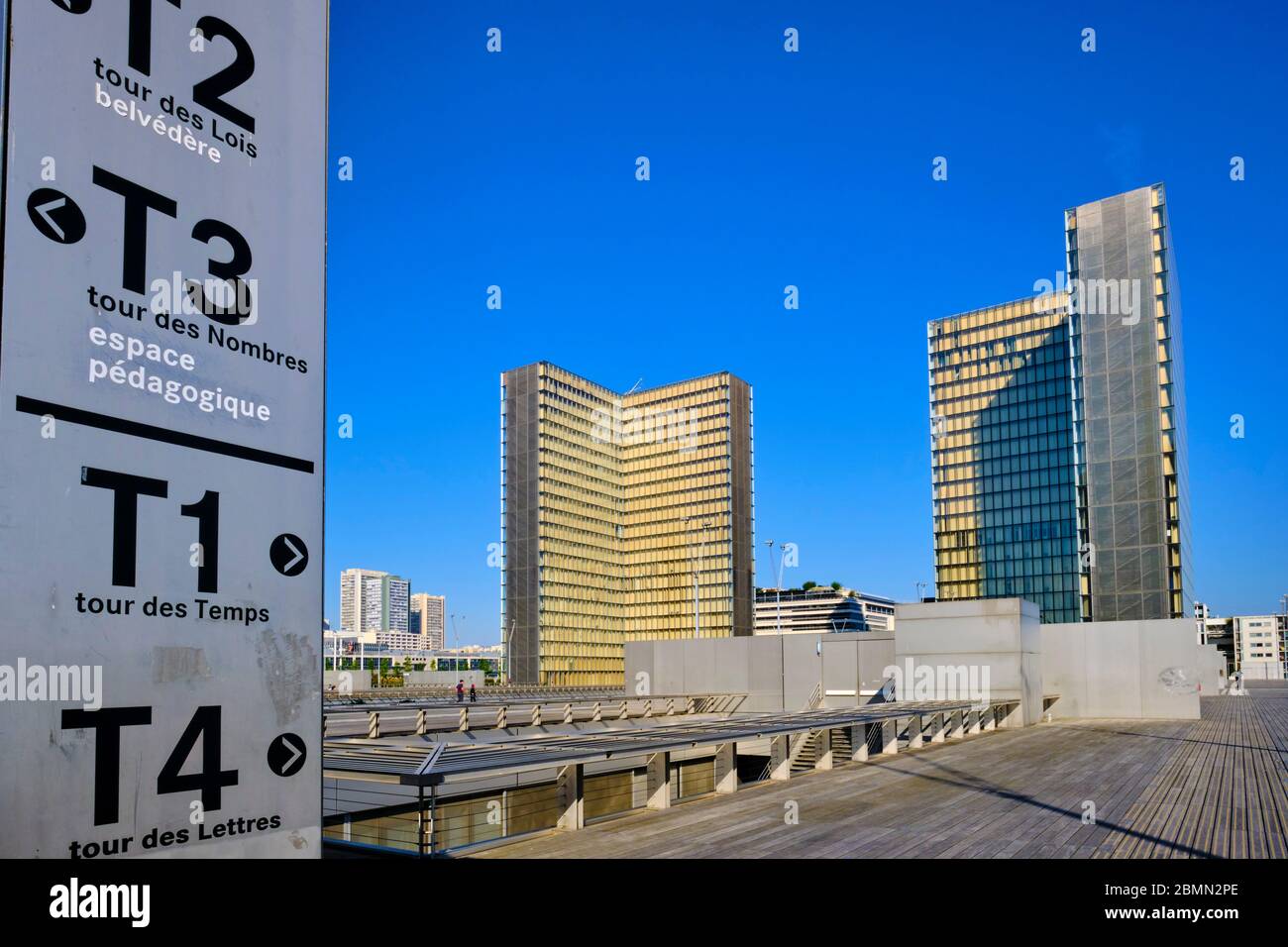 France, Paris, National Library of France (BNF) of architect Dominique ...