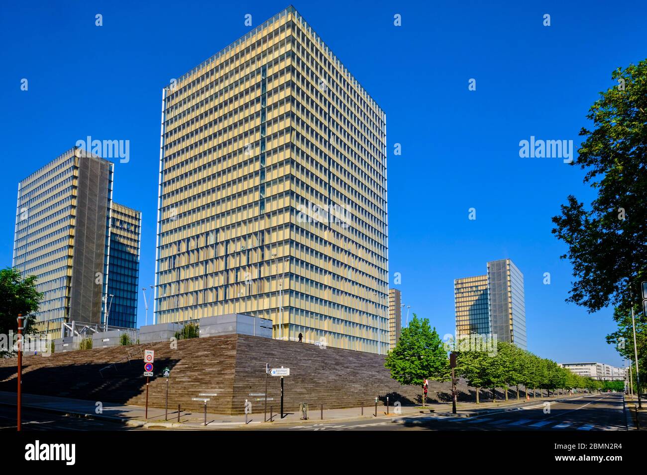France, Paris, National Library of France (BNF) of architect Dominique ...