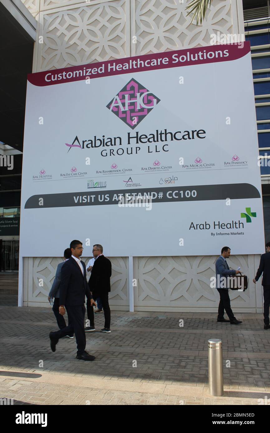 Scene at 'Arab Health 2020' trade show for the global healthcare ...
