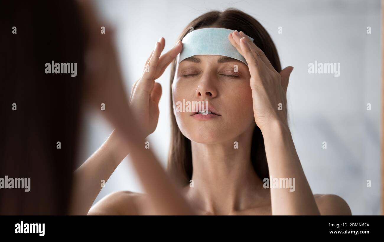 Facial face mirror reflection apply hi-res stock photography and images ...