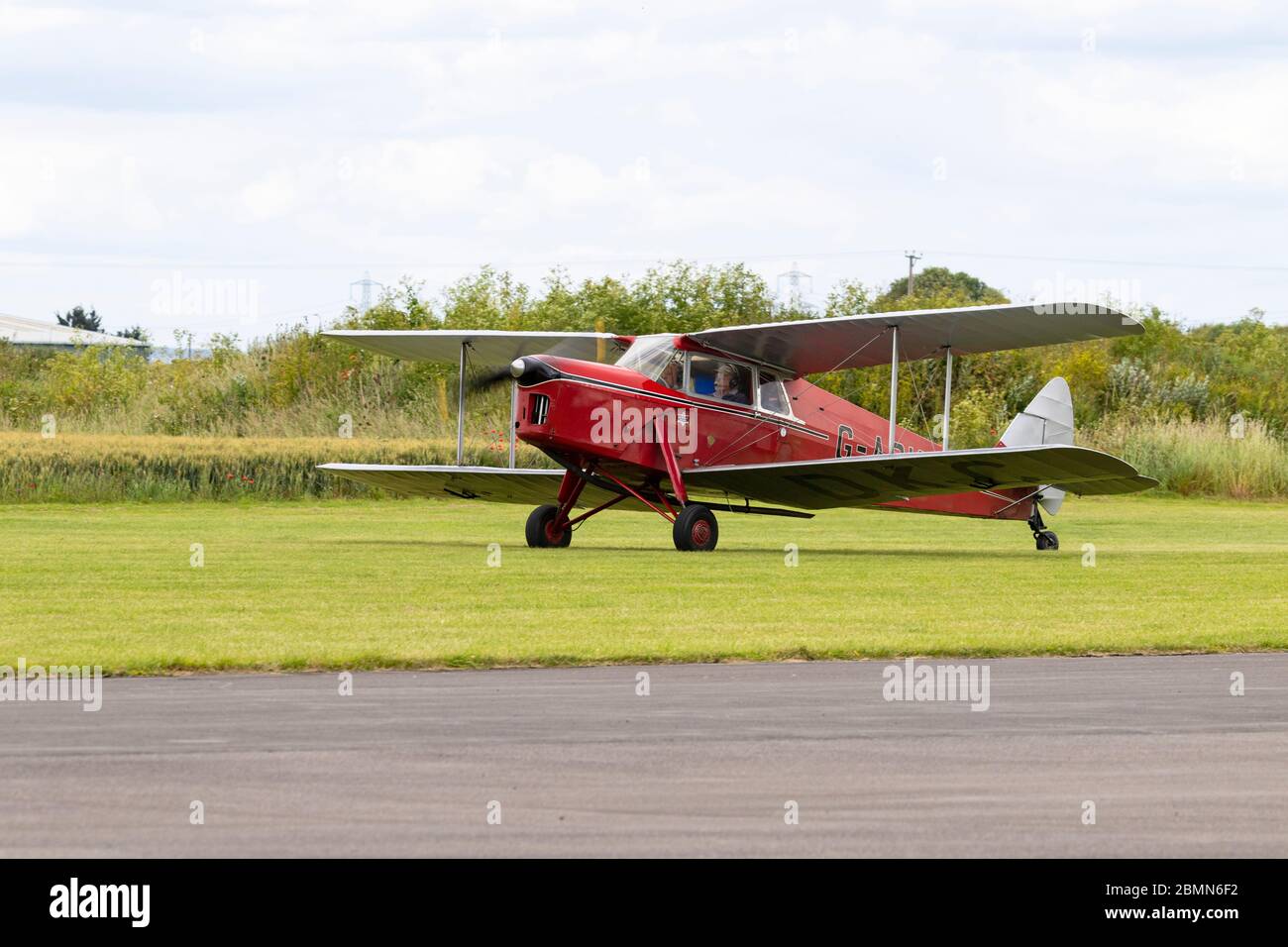 De Havilland DH87A Hornet Moth G-ADKC Stock Photo - Alamy