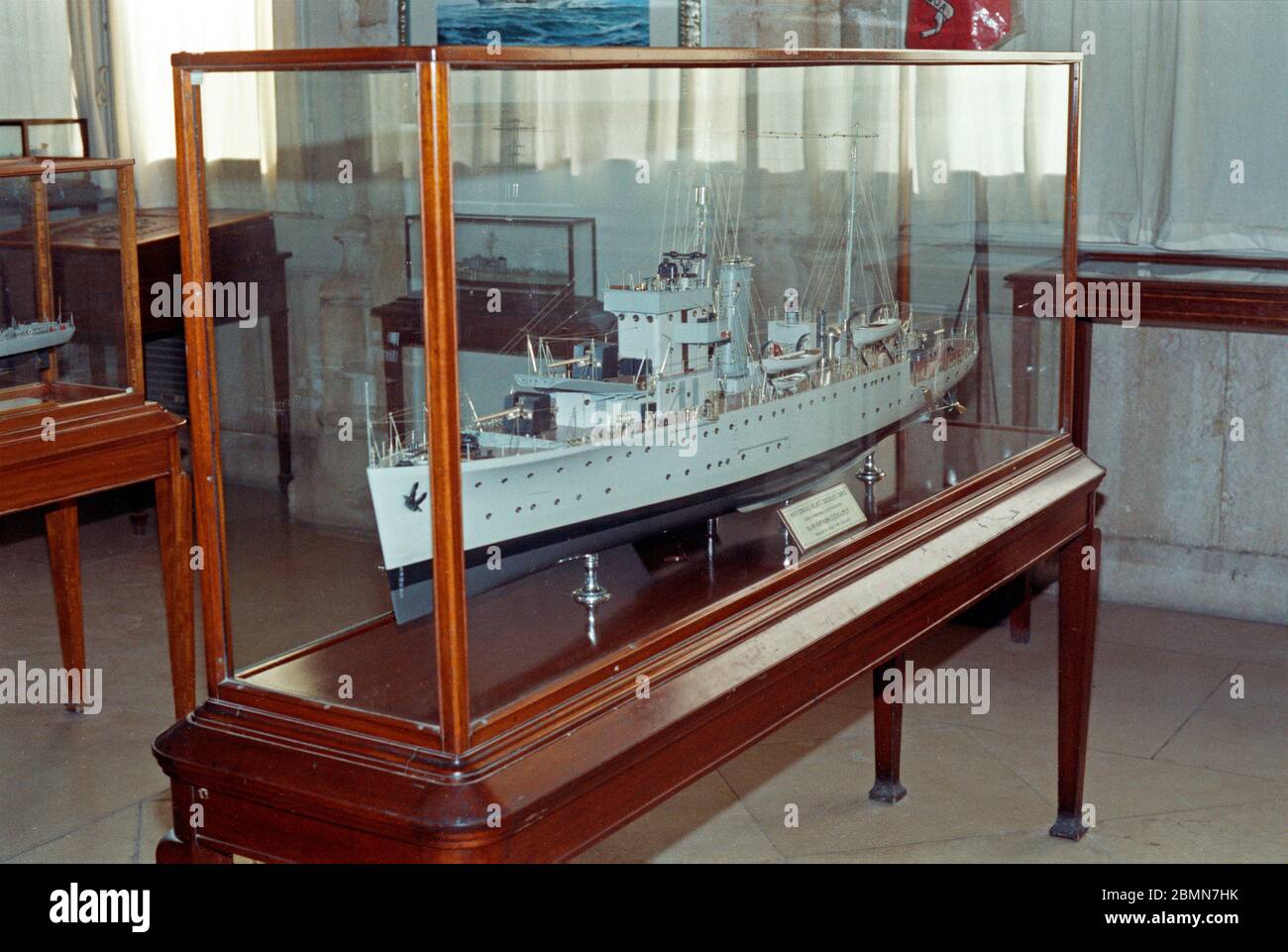 model ship, Navy Museum, February 05, 1982, Lisbon, Portugal Stock ...