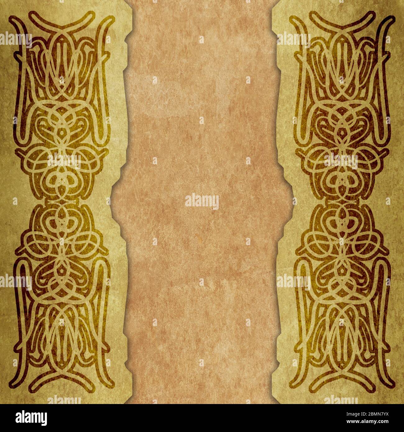 Old paper with calligraphy pattern Stock Photo - Alamy