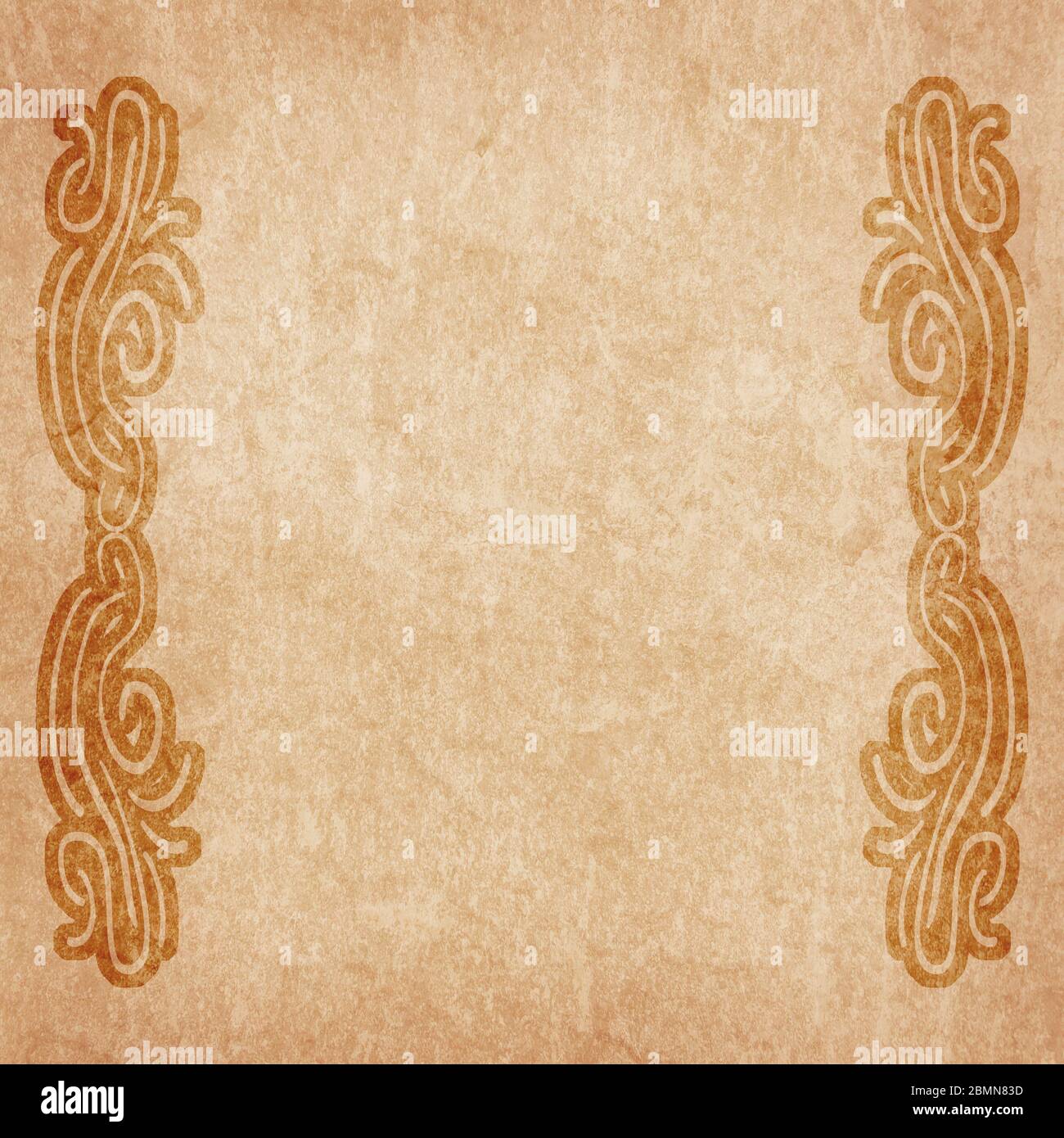 Old paper with calligraphy pattern Stock Photo - Alamy