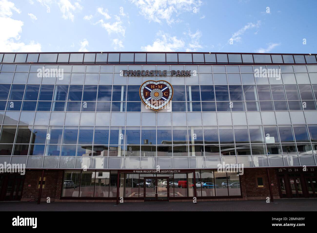 General views around The Tynecastle Stadium, home of Heart of ...
