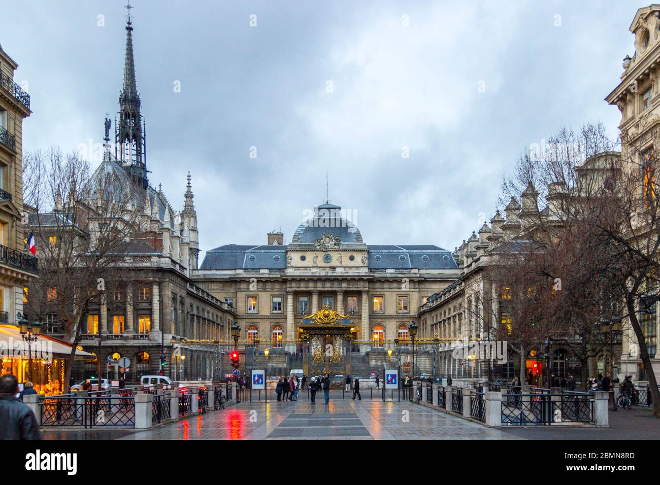 Landmark and street photo of Paris journey Stock Photo - Alamy