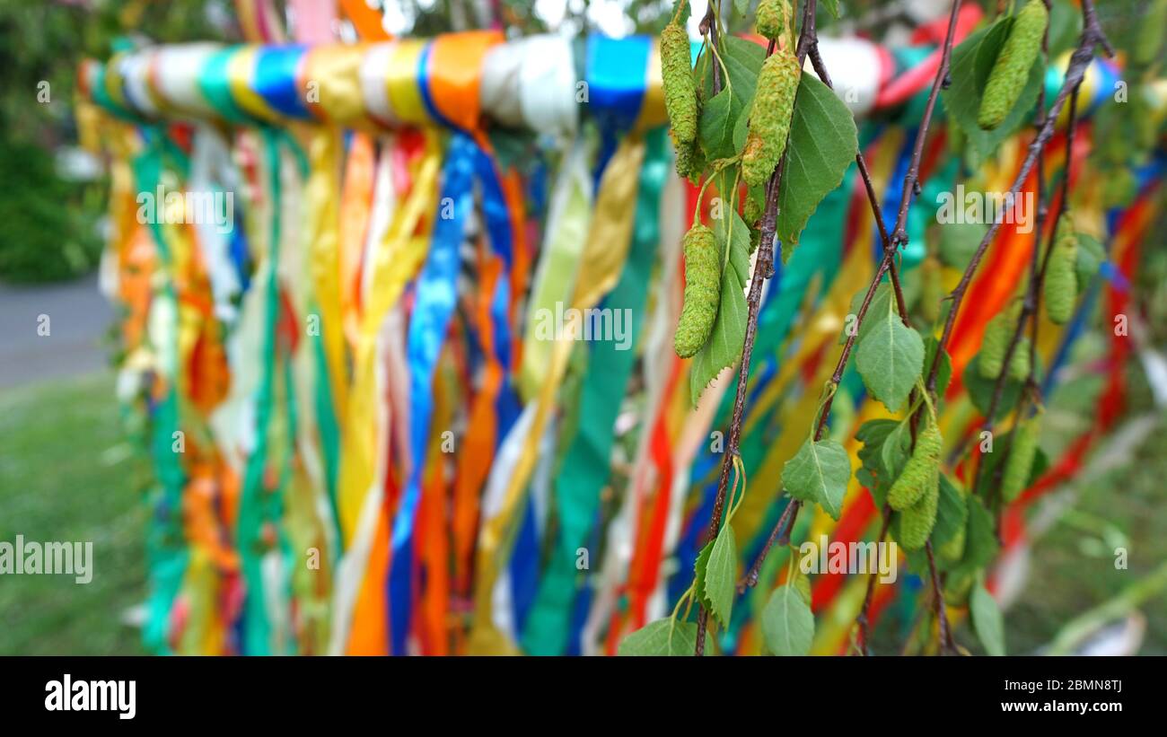May day celebration pole hi-res stock photography and images - Alamy