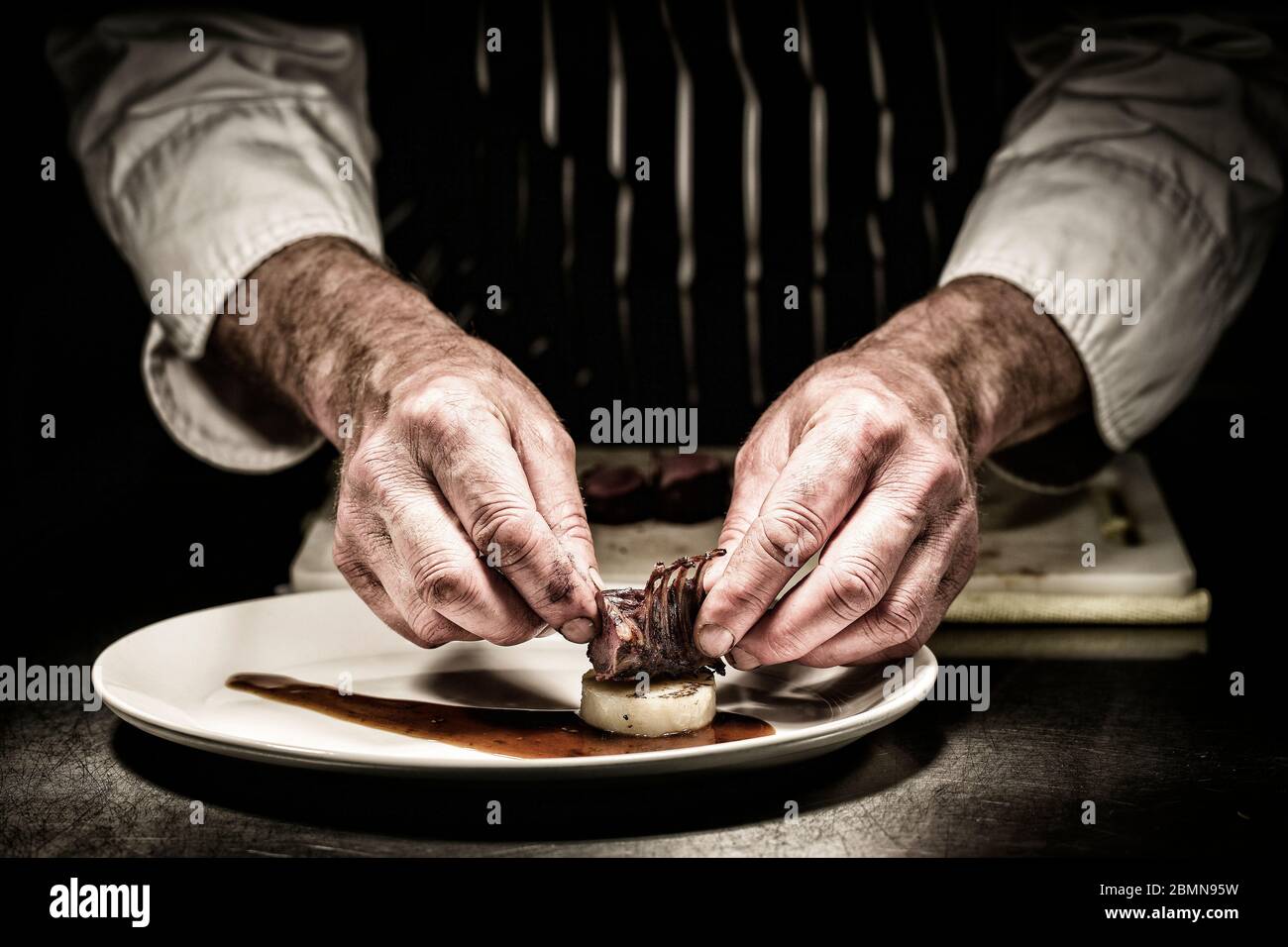 Plating up hi-res stock photography and images - Alamy
