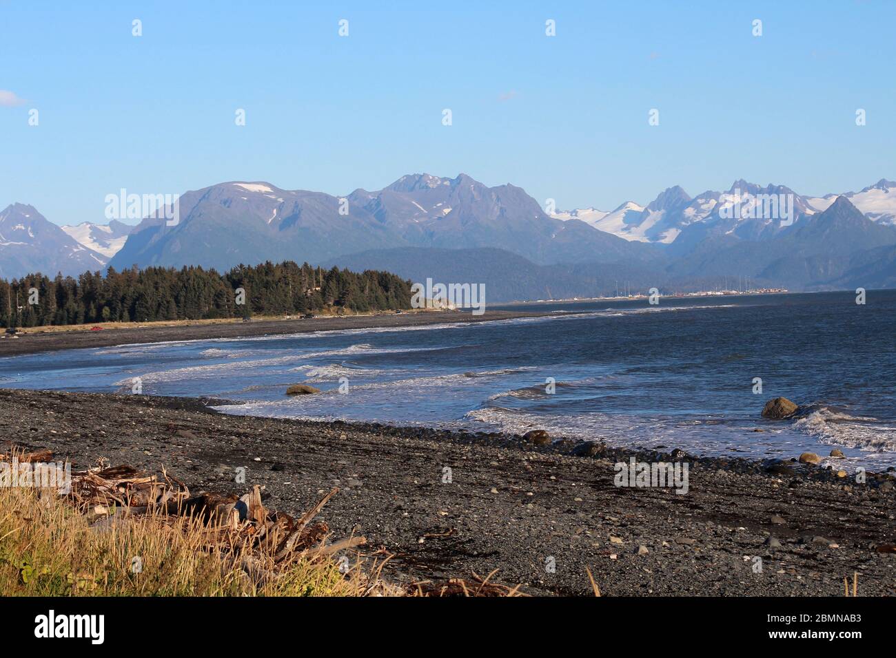 Sea shore inlet driftwood hi-res stock photography and images - Alamy