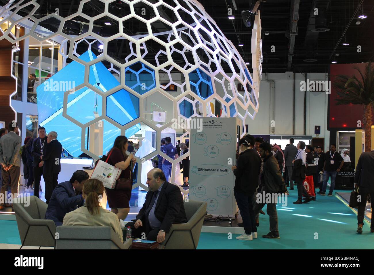 Scene at 'Arab Health 2020' trade show for the global healthcare ...