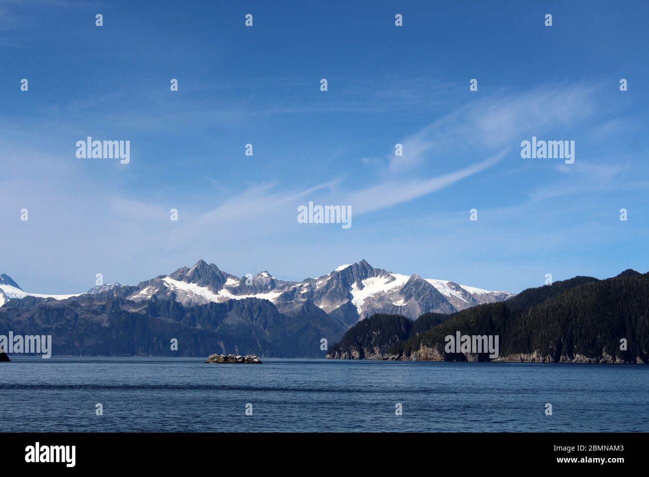 Alaska, landscape in Alaska Resurrection Bay Stock Photo - Alamy