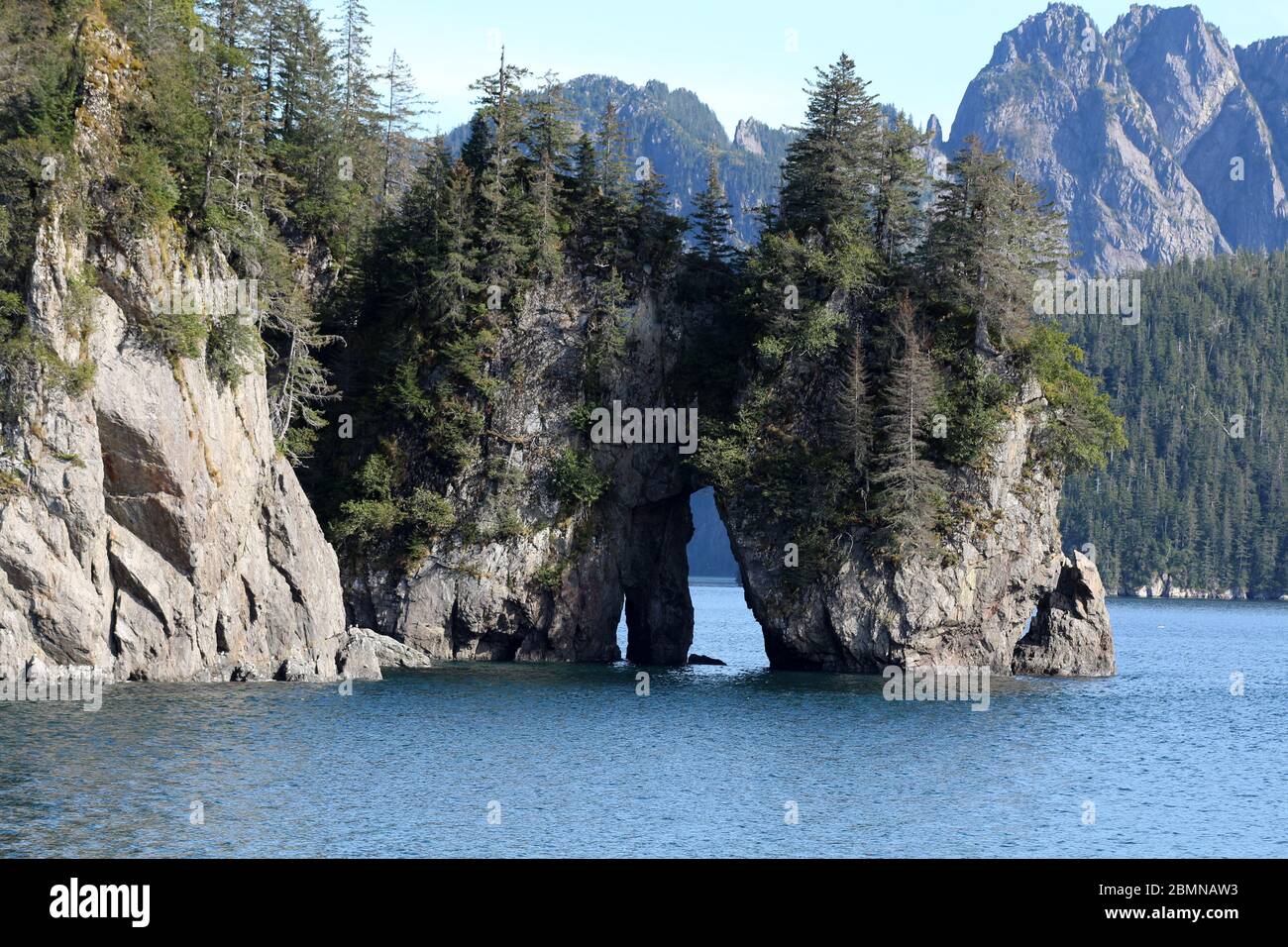 Alaska, landscape in Alaska Resurrection Bay Stock Photo - Alamy