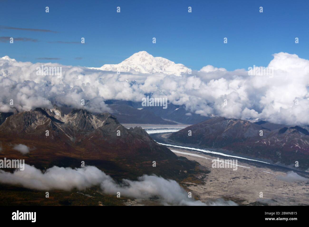 Alaska Denali National Park in the background of Mount Denali, formerly ...